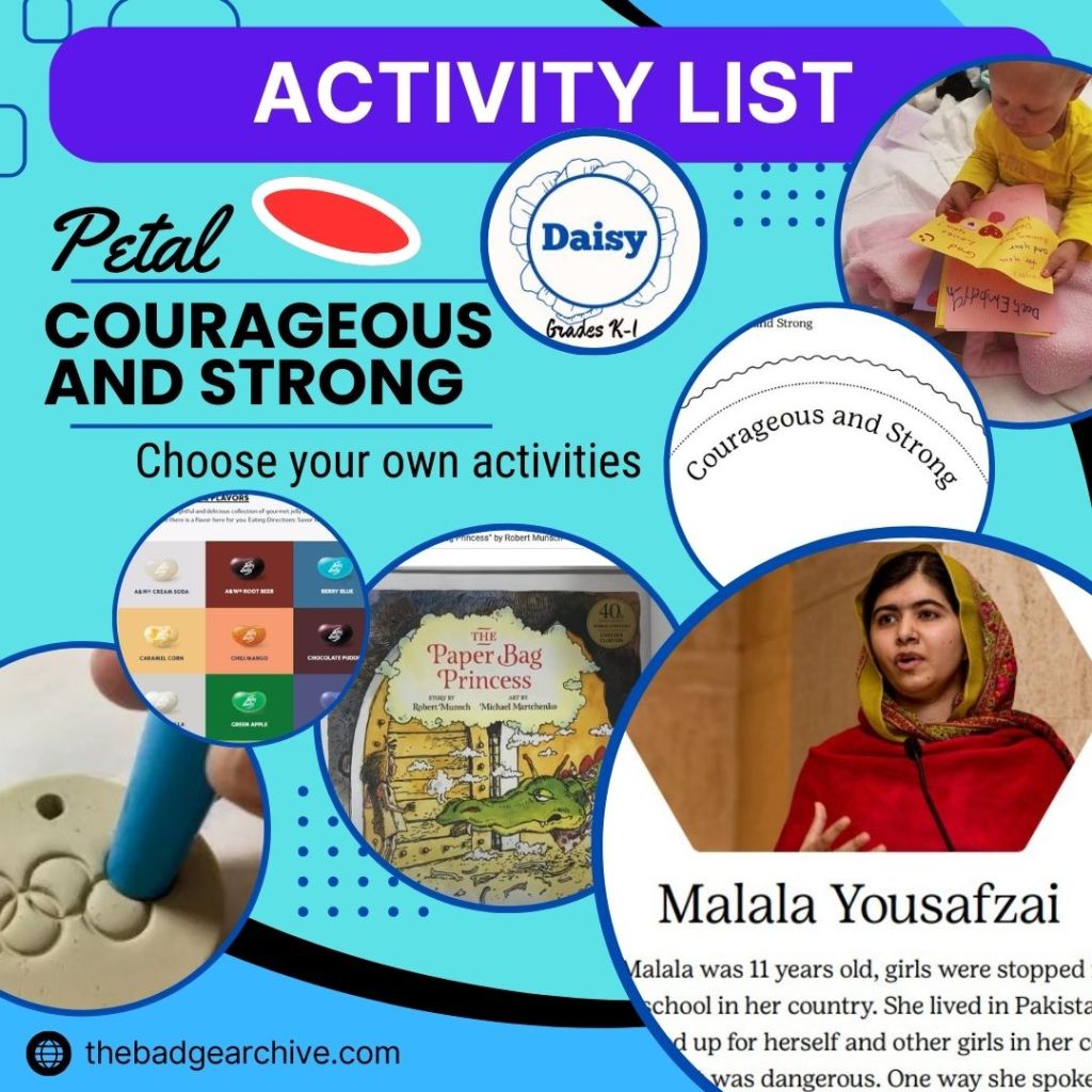 2011 – Petal – Courageous and Strong – Activity List – The Badge Archive