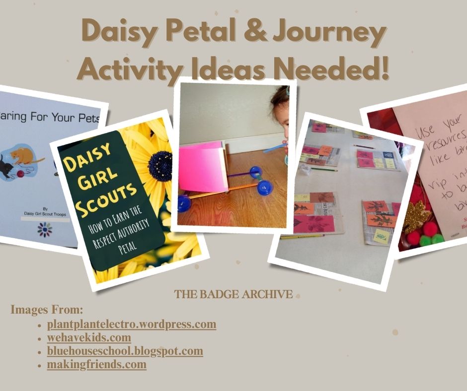 Daisy – Activity List in Progress – The Badge Archive