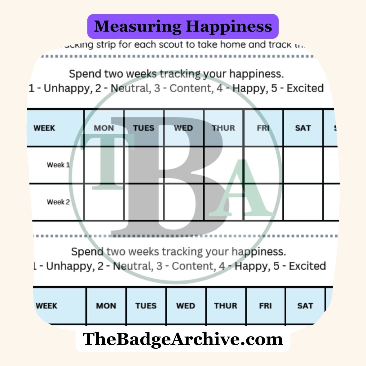 Measuring Happiness – The Badge Archive