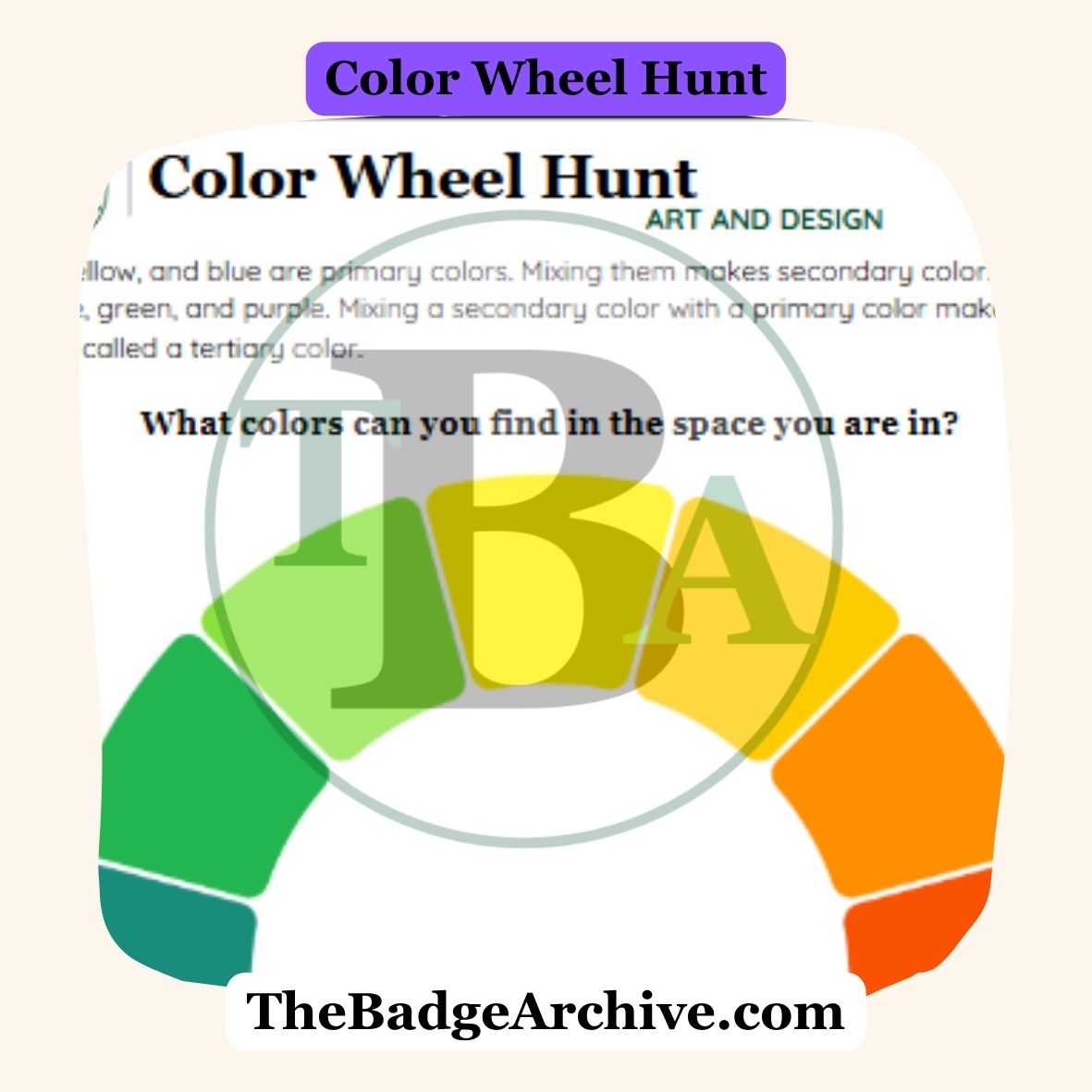 Color Wheel Hunt – The Badge Archive