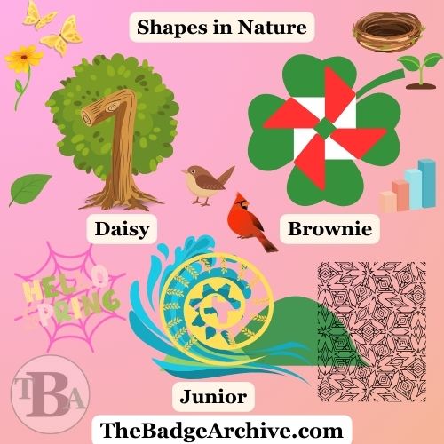 D/B Shapes in Nature – Spring Fun – The Badge Archive