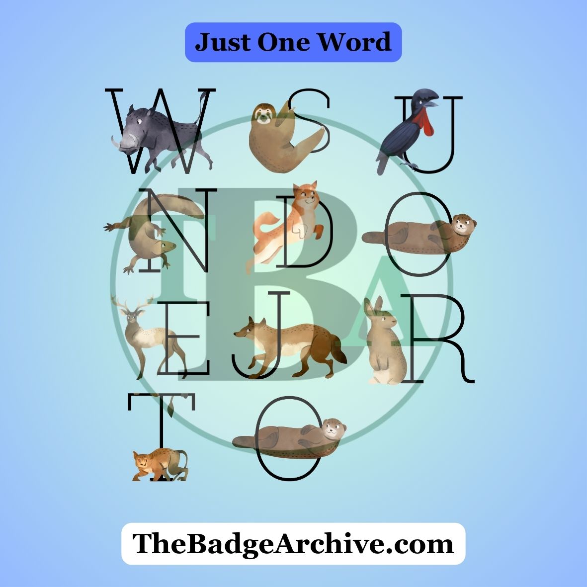 Games – Just One Word – The Badge Archive