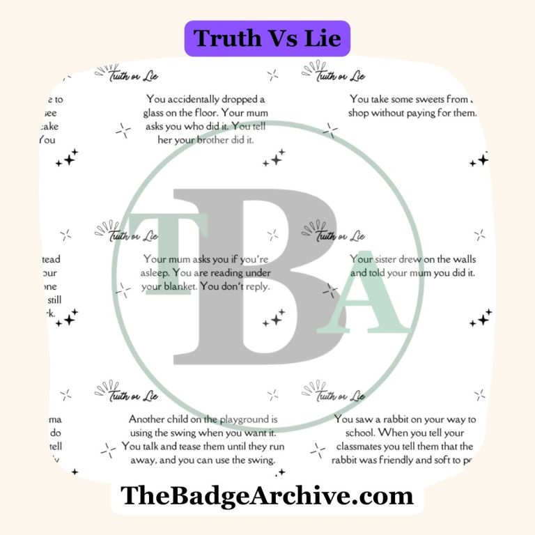 Truth Vs. Lie – The Badge Archive