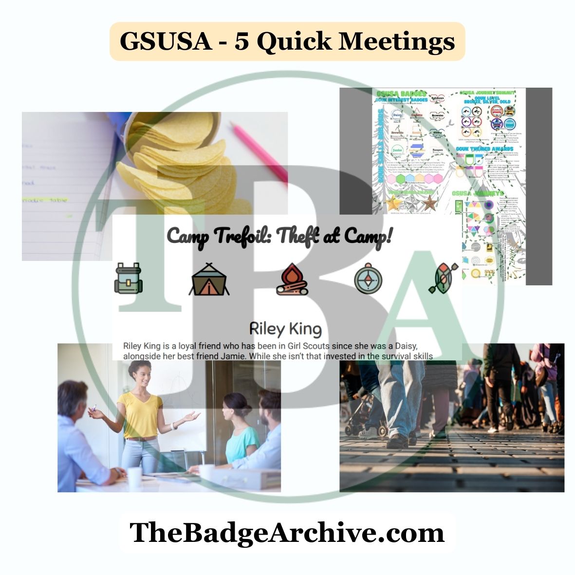GSUSA – 5 Quick Meetings – The Badge Archive