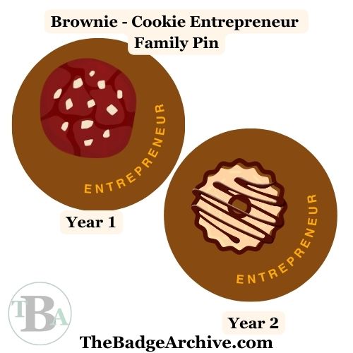 2011 – Brownie Cookie Entrepreneur Family Pin – The Badge Archive