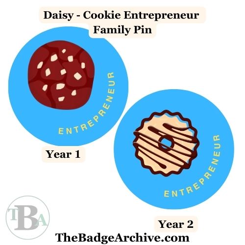 2011 – Daisy Cookie Entrepreneur Family Pin – The Badge Archive