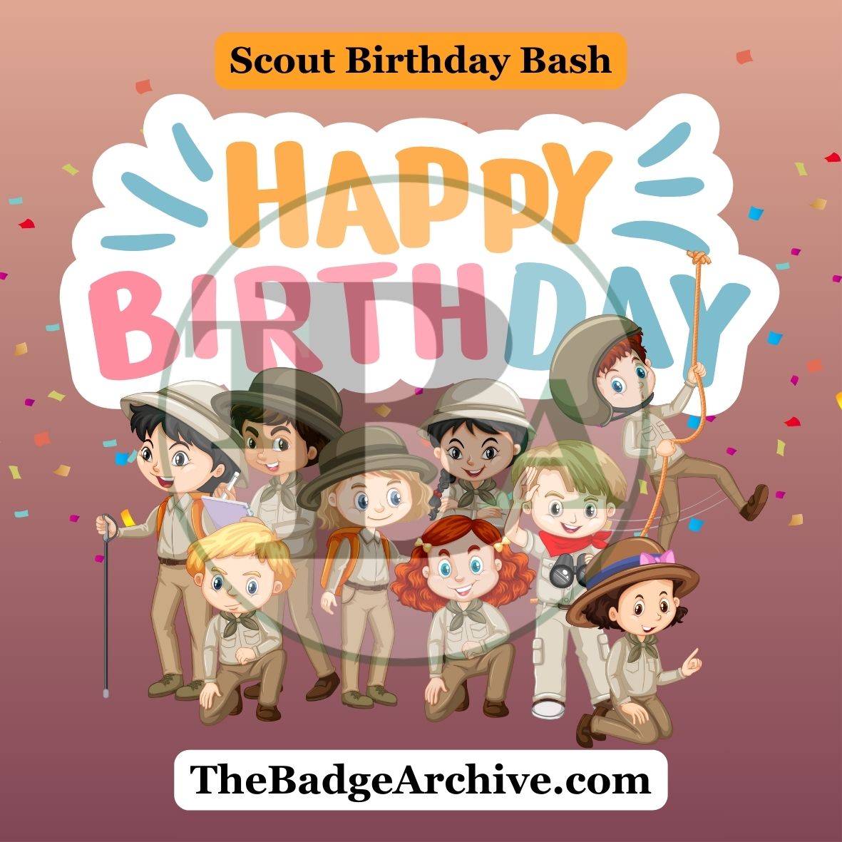 GSUSA – Girl Scout Birthday Bash – The Badge Archive
