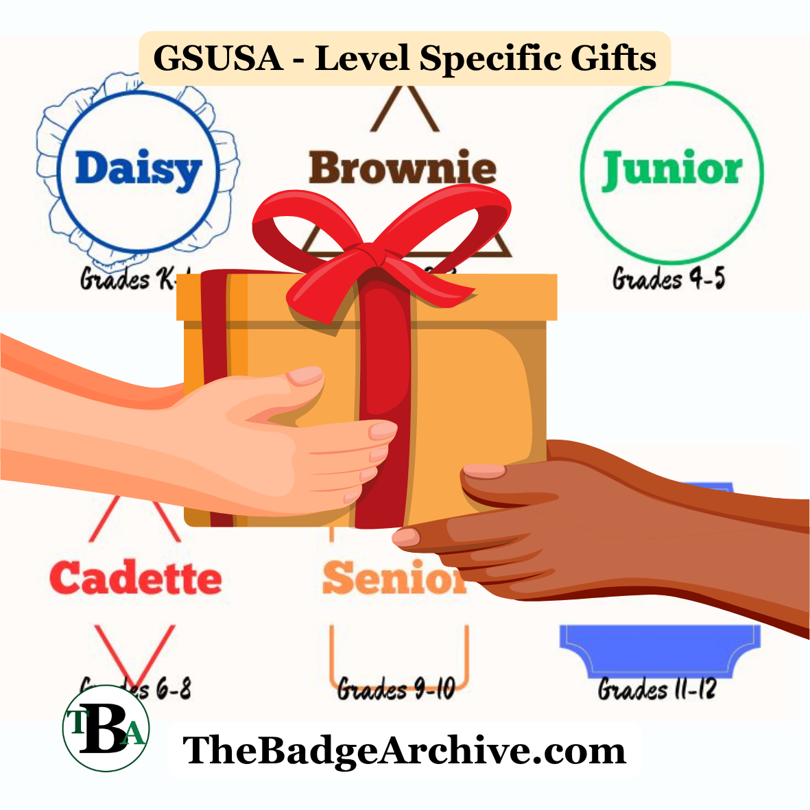 GSUSA – Level Specific Gifts – The Badge Archive