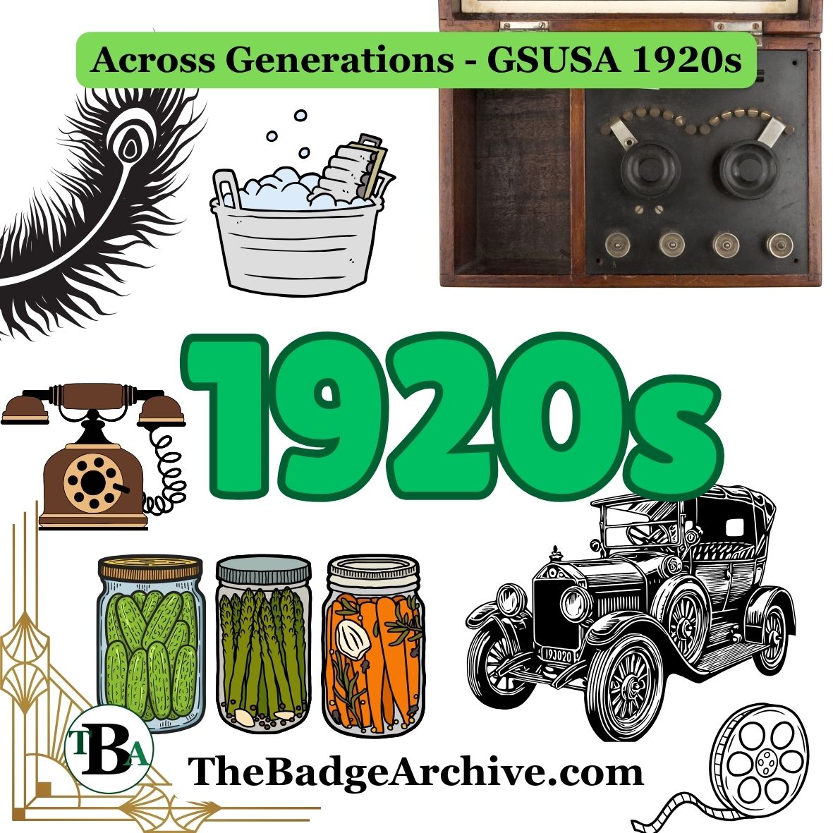 Across Generations: GSUSA 1920s – The Badge Archive