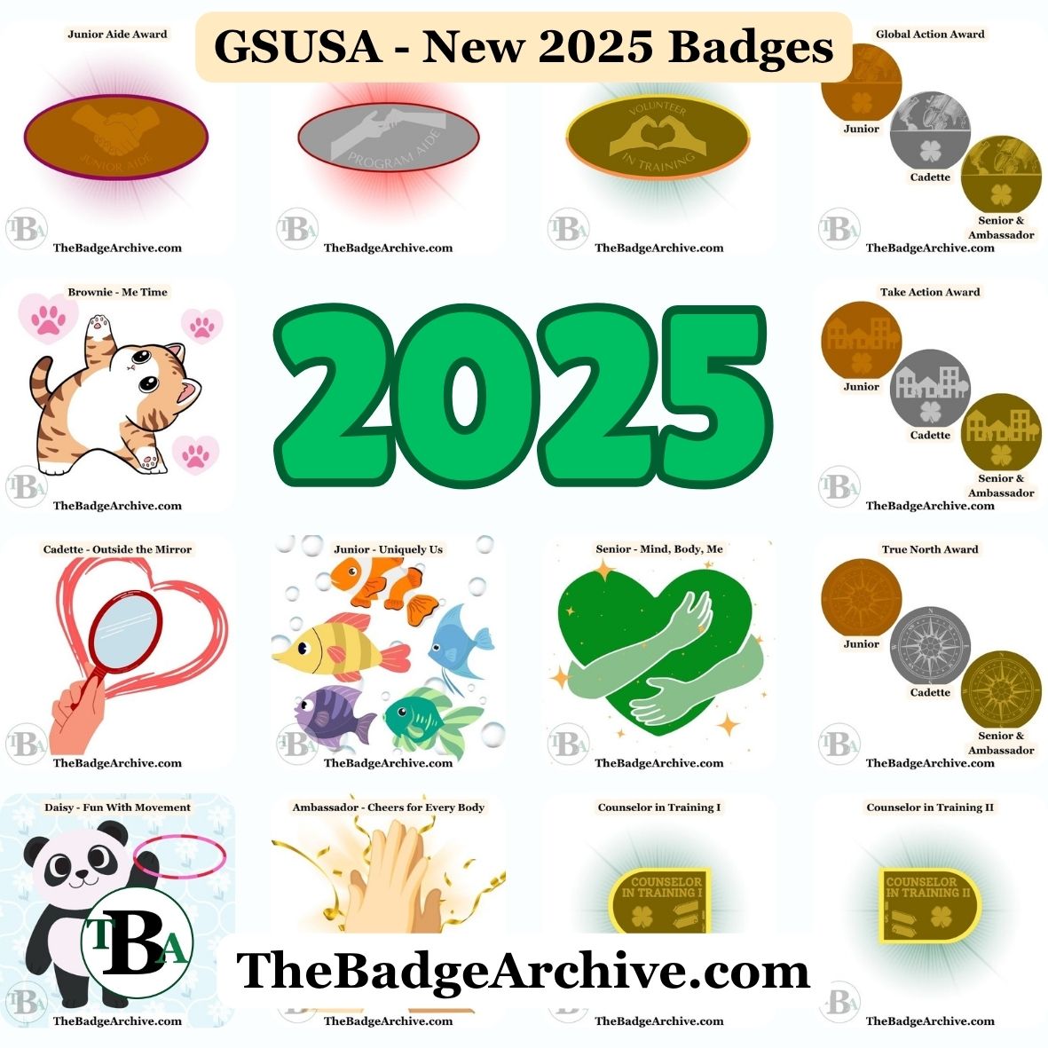 GSUSA – New 2025 Badges – The Badge Archive