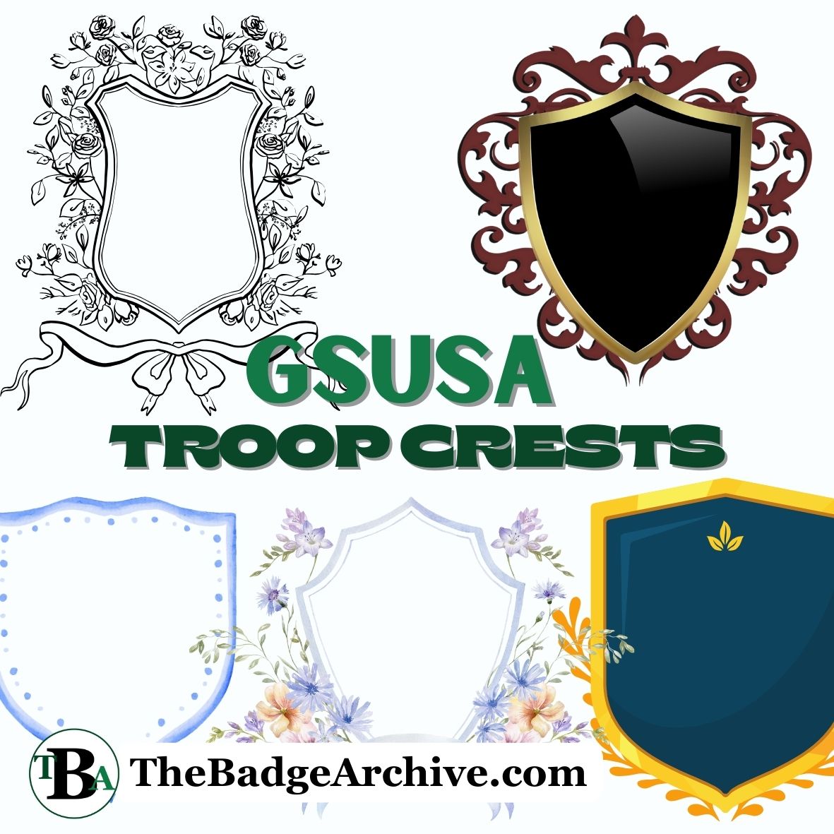 GSUSA – Troop Crests – The Badge Archive