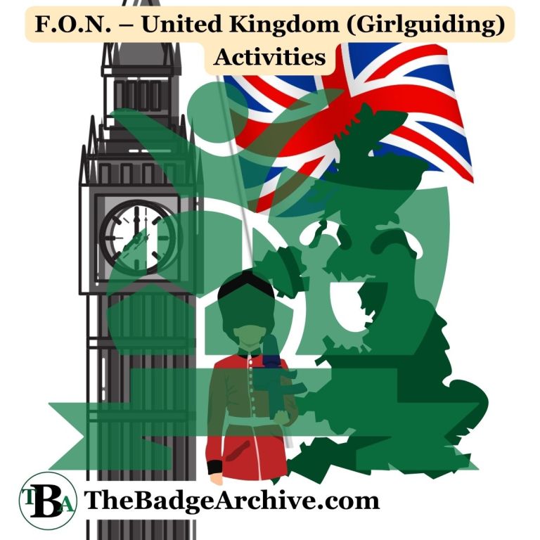 F.O.N. – United Kingdom (Girlguiding) Activities – The Badge Archive