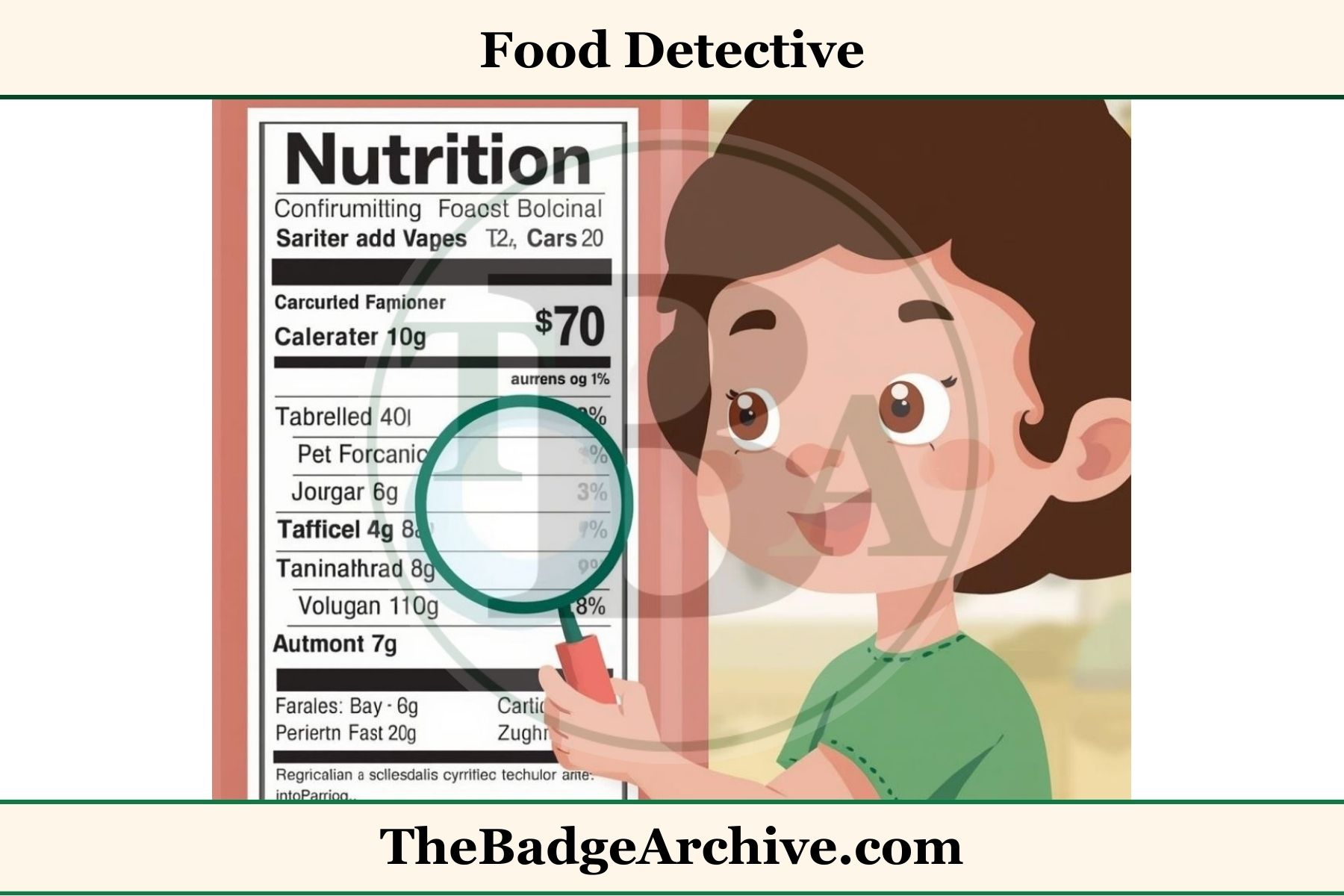 Food Detective – The Badge Archive