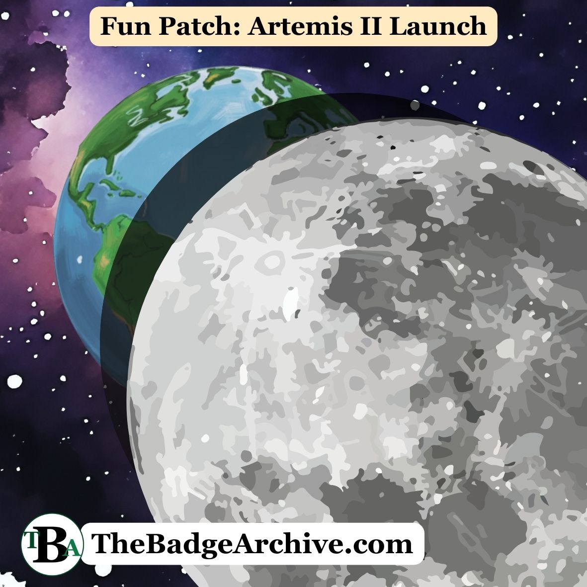 Fun Patch – Artemis Launch Challenge – The Badge Archive